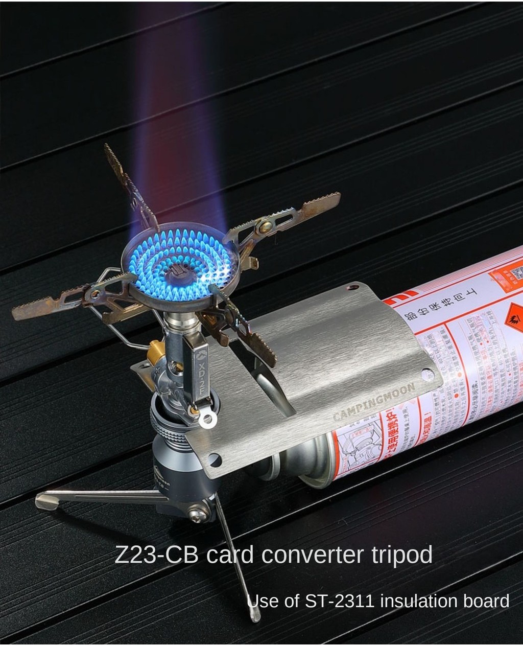 CAMPINGMOON XD-2F Mini Rocket Stove 92g Ultralight Portable Camping ...