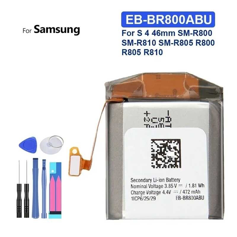 EB-BR800ABU Mobile Phone Battery 472mAh For Samsung Gear S4 S 4 46mm SM-R800 SM-R810 SM-R805 ...