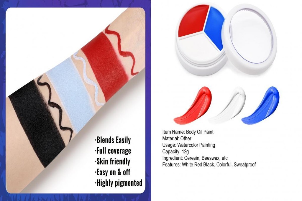 livecity| Sweatproof Face Paint Body Oil Paint Colorful Face and Body ...