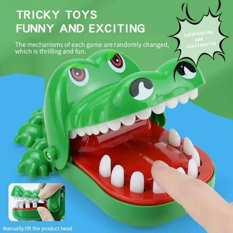 Teeth Crocodile Bites Finger Dental Game Children's Fun Toy Adult ...
