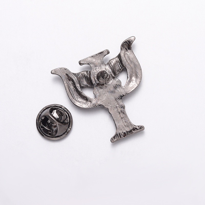 Psychological Psi Symbol Enamel Pins Brooches Alphabet Medical Brooch ...