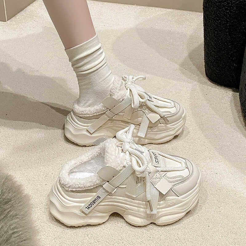 Soled Thick Toe Half Slippers For Women In Winter Wearing 2025, One ...