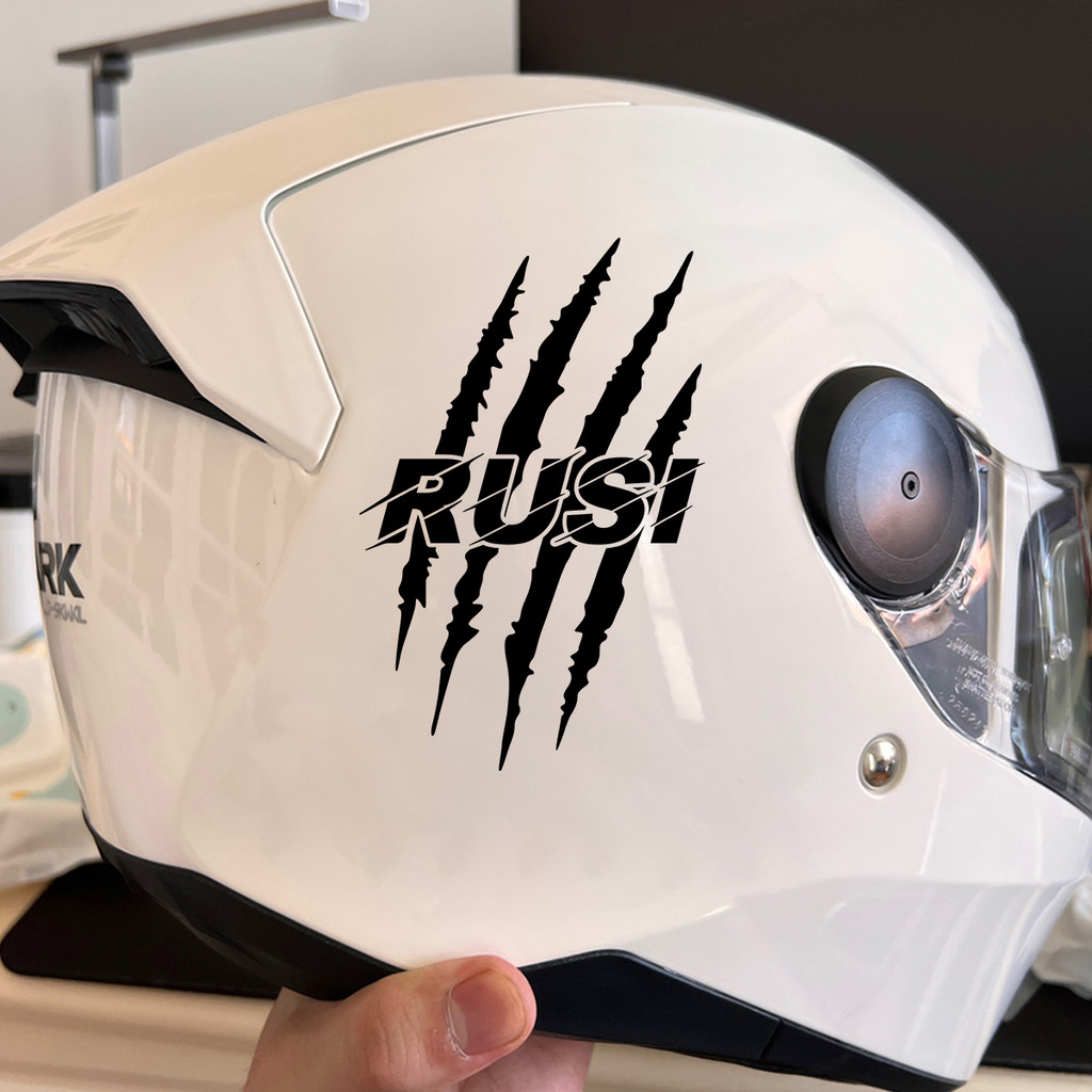 RUSI Logo Sticker Reflective Motorcycle Body Helmet Decal for Rusi Tc ...