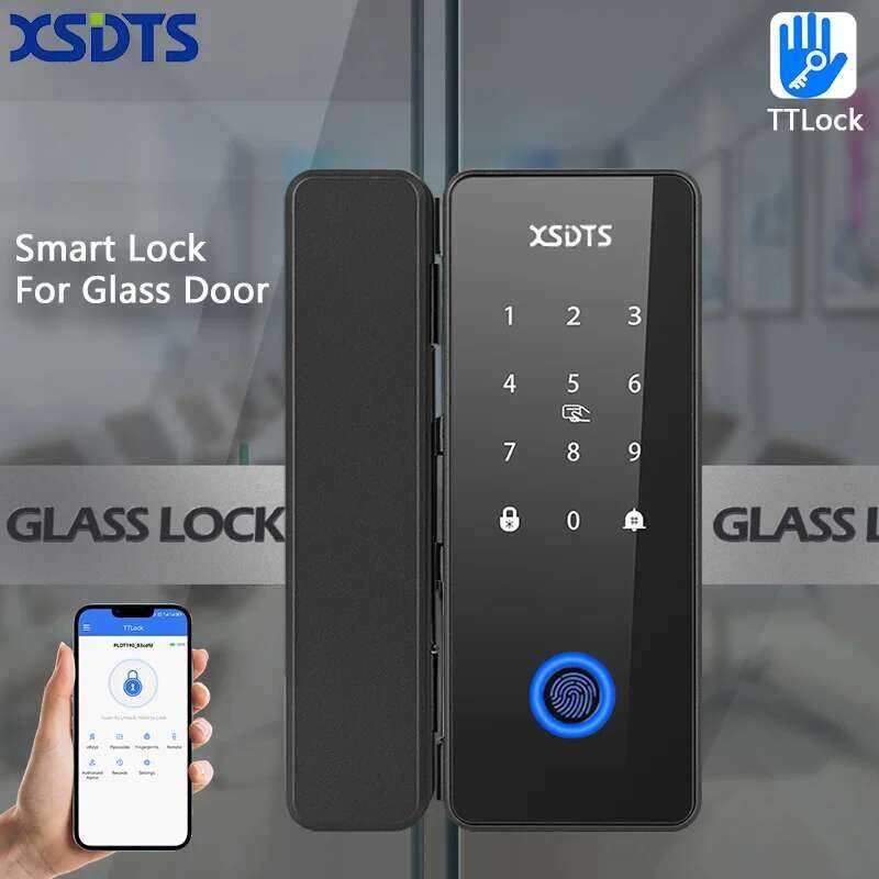 Door Glass Smart Tt-Lock Bluetooth Biometric Fingerprint Pas Card ...