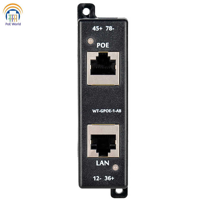 Gpoe-1-Ab Passive Poe Injector 12V-56V Input 1000Mbps Data Speed Up To ...