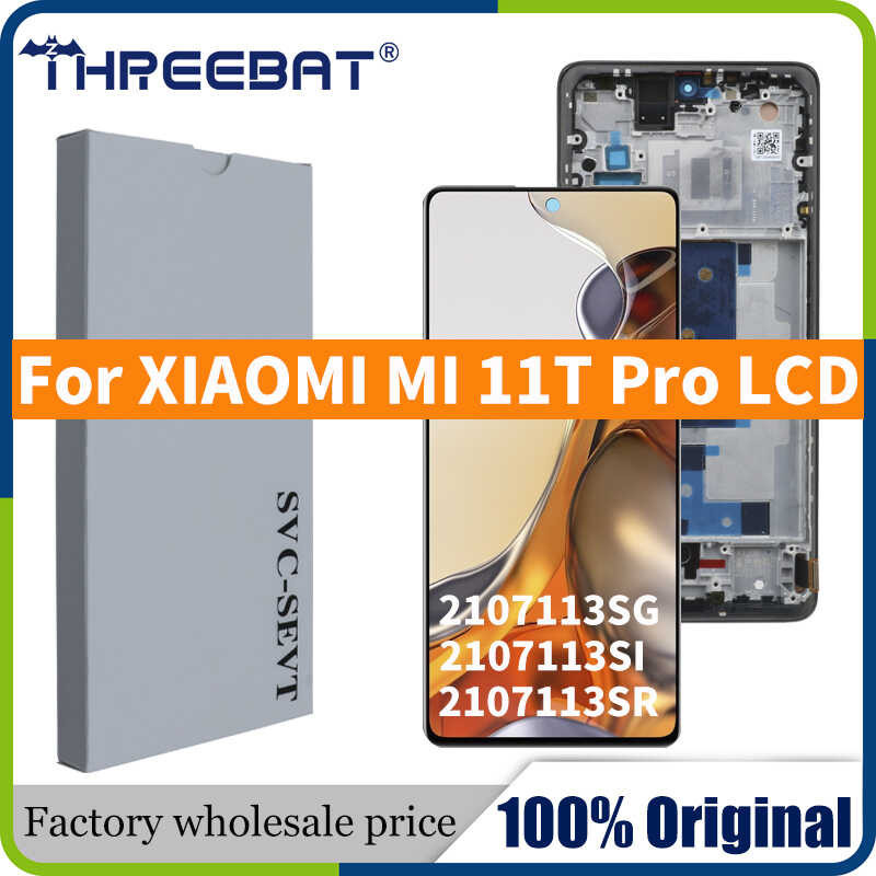 6.67" Original Pantalla For XIAOMI MI 11T Pro LCD 2107113SG 2107113SI ...