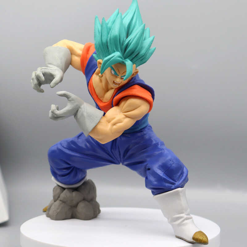 Dragon Ball Z Gogeta Dark Blue Standing Anime PVC Figure DBZ Goku Super ...