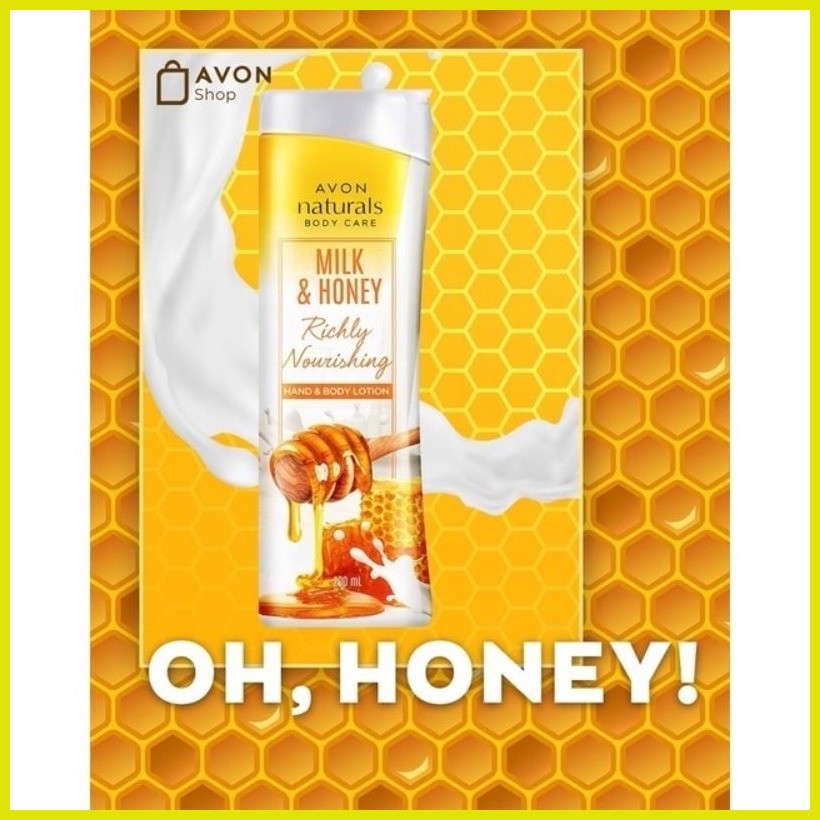 ☌ ๑ ஐ AVON Naturals Milk & Honey Hand and Body Lotion | Shopee Philippines