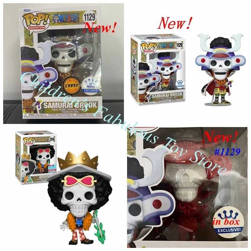 NEW FUNKO POP ONE PIECE series Primitive Samurai Brook #1129 Chase #358 ...
