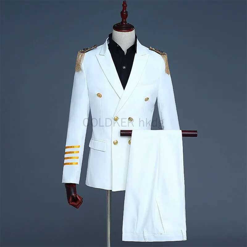 Tt Aire Captain Uniform For Men Halloween Career Day Dress Up Pilot ...