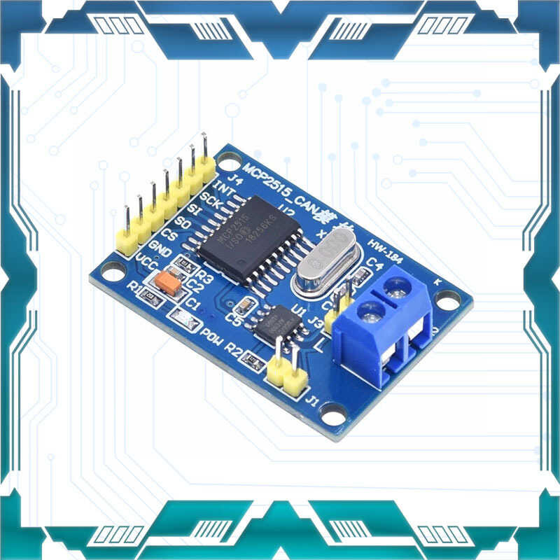 MCP2515 CAN bus module TJA1050 receiver SPI protocol 51 microcontroller ...