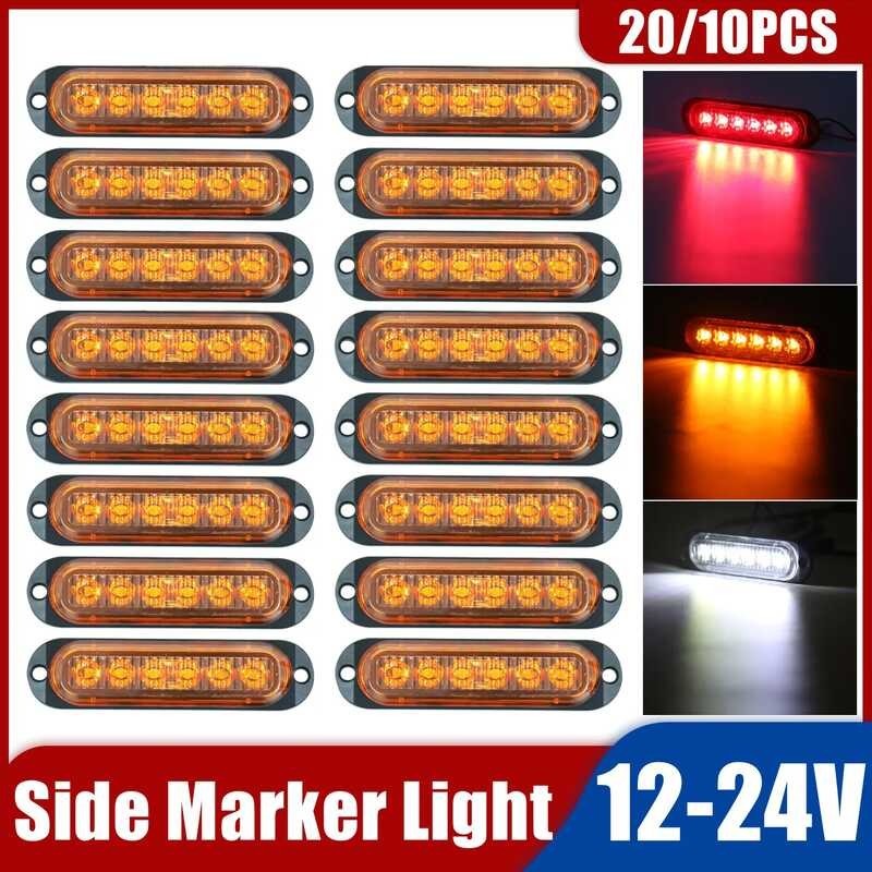 12V-24V 6LED Clearance Lamp Trailer Side Marker Car Light Universal ...