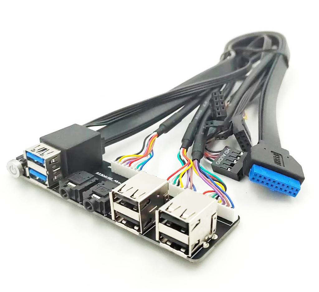 Mini PC Computer Case Front Panel Na May 3.0 2 Dual USB Port HD Audio ...