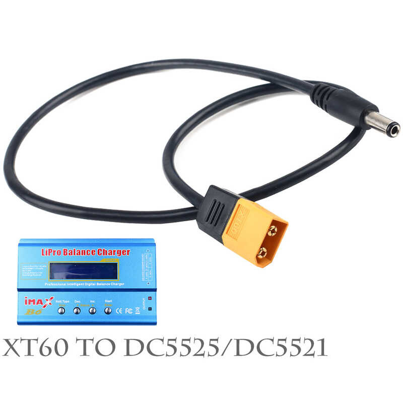 RC Power Cable TS100 XT60 Bullet Connector Upang Male DC5525/DC5521 ...