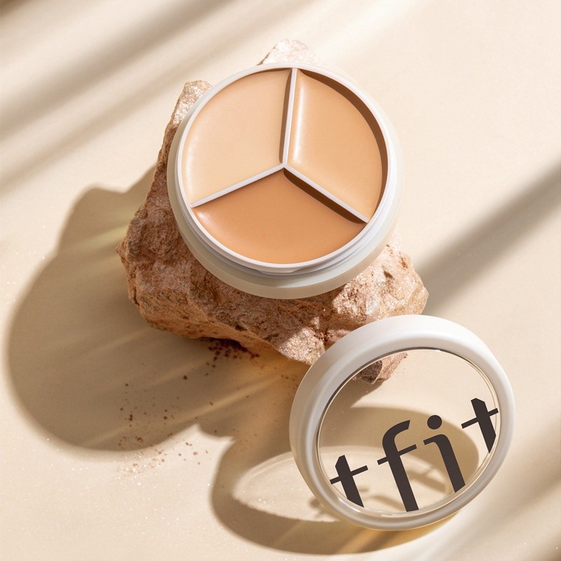 TFIT Tri-Color Concealer Cover Spots Dark Circles Under Eyes Acne Marks ...