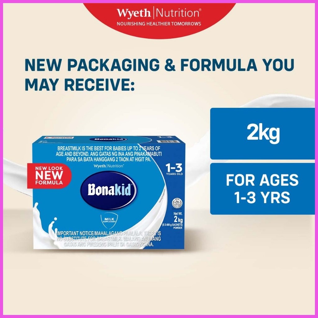 Bonakid Stage 3 Milk Supplement for Children 1 to 3 Years Old 2kg ...
