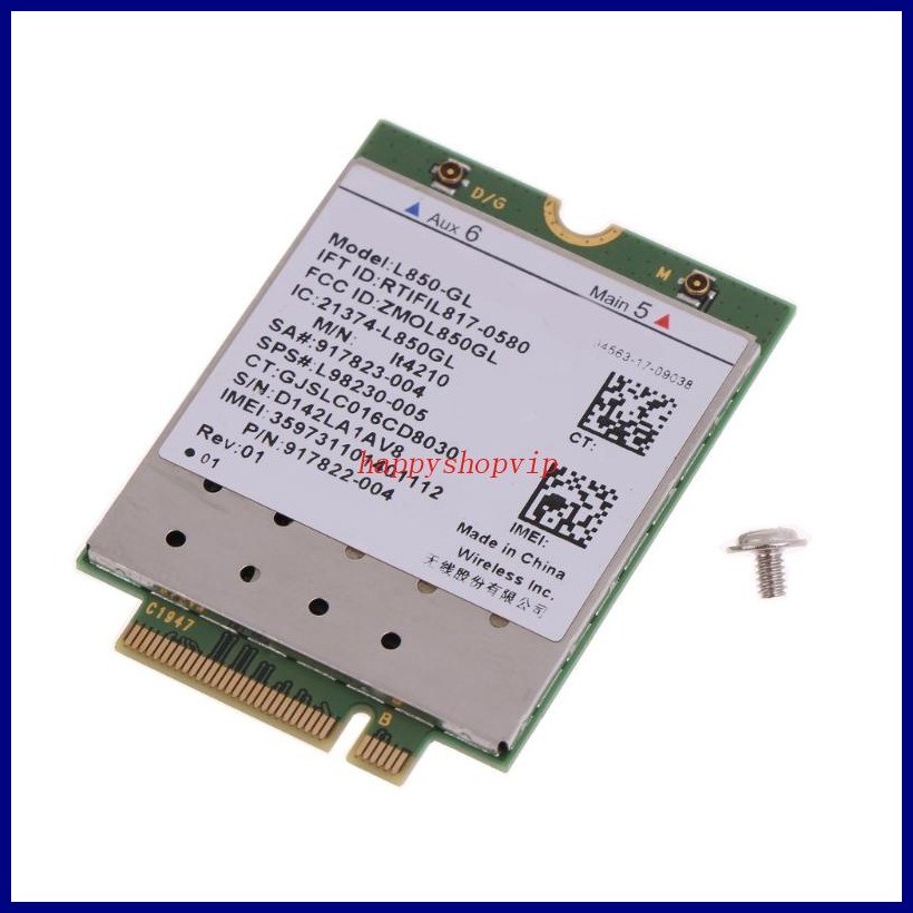 HSV Fibocom L850-GL WWAN Replacement Card for HP EliteBook 840 G5/X360 ...