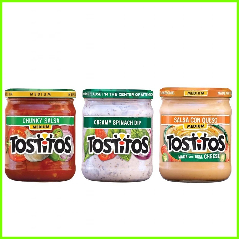 Tostitos Creamy Spinach | Con Queso | Chunky Salsa Dip 15oz (425.2g ...