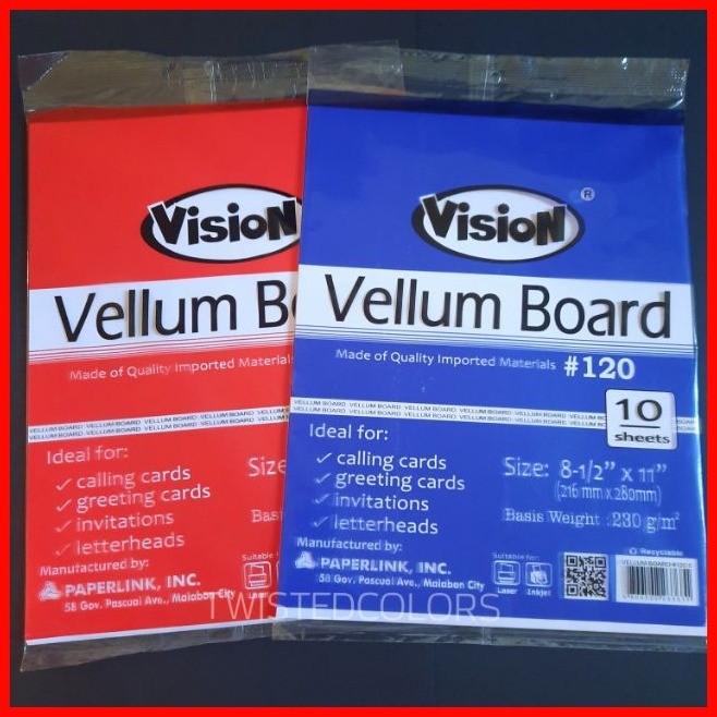 ♒ Vision Vellum Board 10 Sheets/Pack | Shopee Philippines
