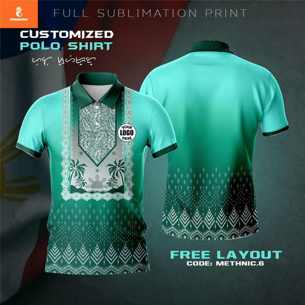 asean inspired ethnic attire barong agalog batik polo for men ...