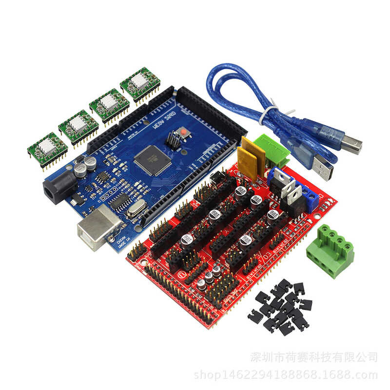 3D printer kit Mega2560 main control board RAMPS1.4 control board A4988 ...