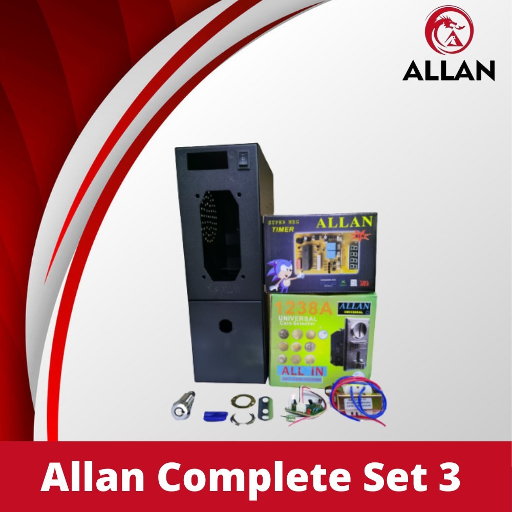 ALLAN Complete Set Pisonet COMBO 3 /High Power Relay Coinslot Box ...