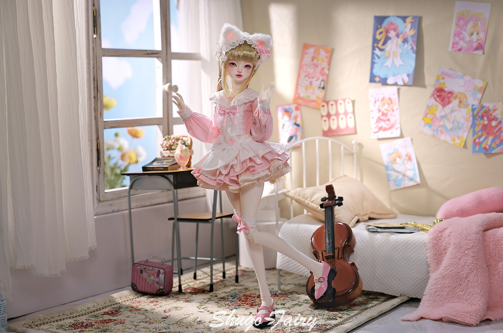 Liano CD Bjd Doll 1/4 Head Bariy Body Campus Style Joint Body Baby Toys ...