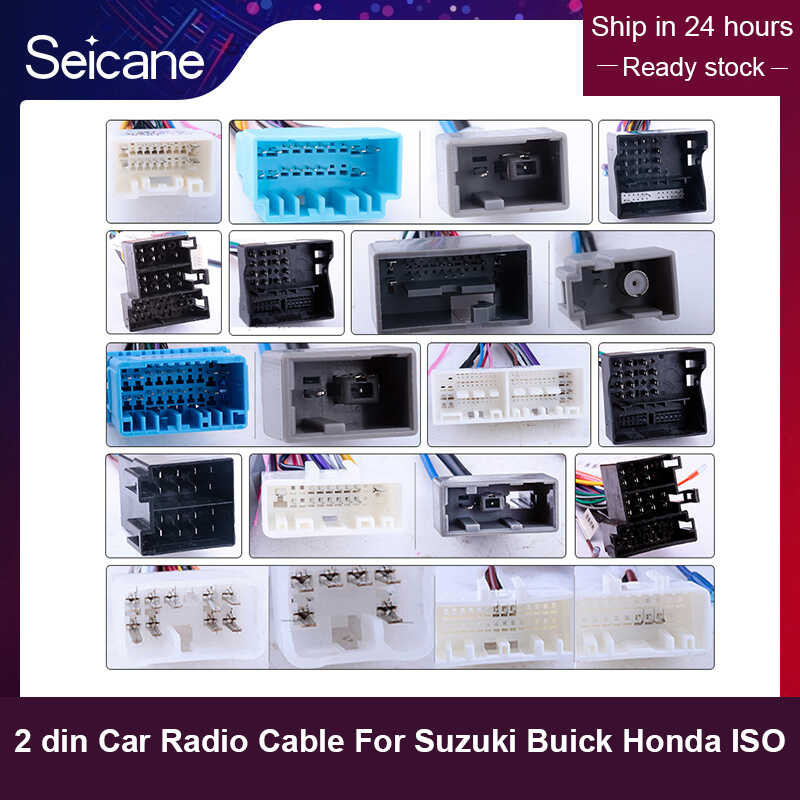 Seicane Car Radio Stereo Head Unit Power Cables Para Sa Toyota Honda ...