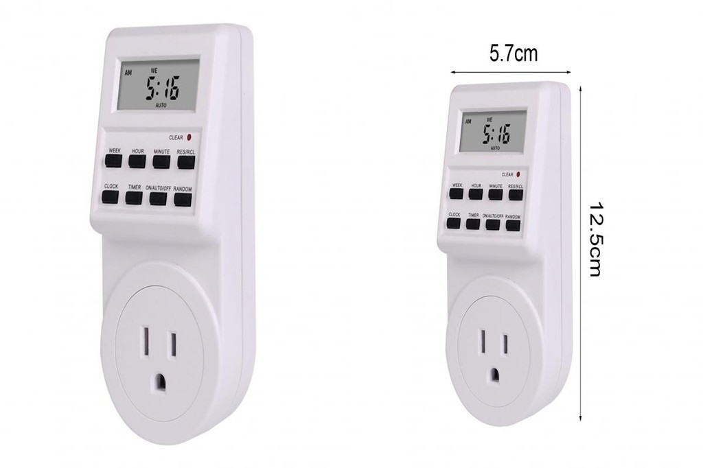 TM516 Weekly Cycle Programmable Timer Switch Wall Plug-in Digital Display Timer Outlet Socket ...