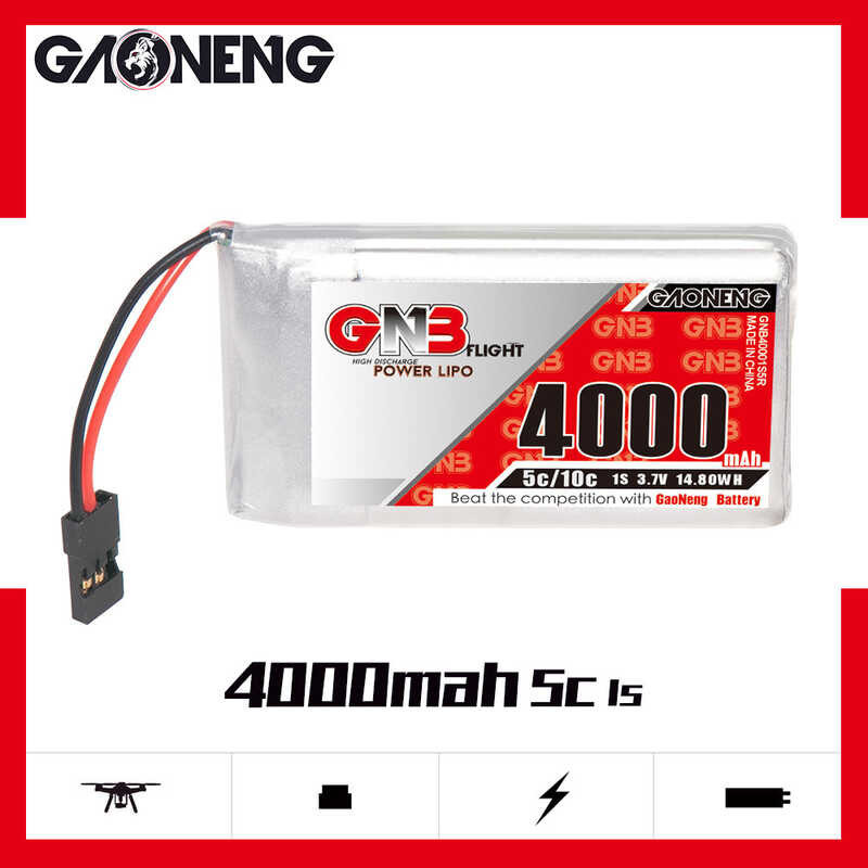 4000Mah 1S 3.7V 5C Receiver Para Sa Sanwa M17 Transmitter Battery ...