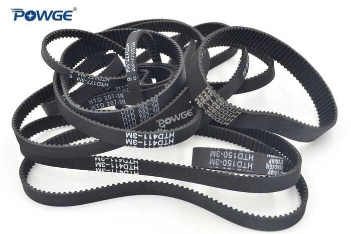 POWGE Arc Teeth HTD 3M 5M 8M 14M 20M STD S3m S5m S8m S14m RPP P5m Synchronous Belt Rubber ...