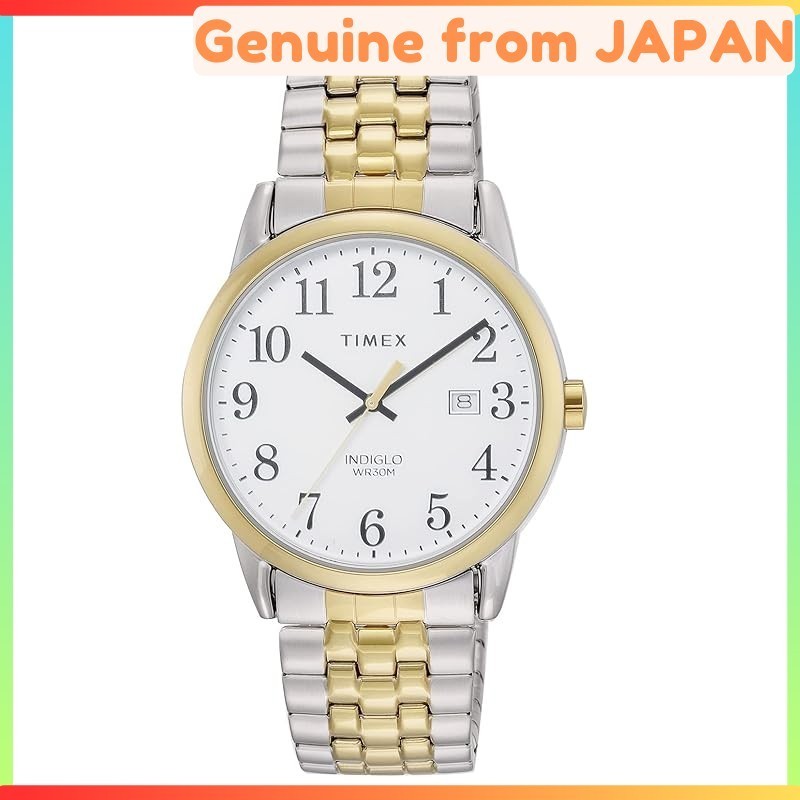 "TIMEX Easy Reader White Dial Brass Mineral Glass Quartz 38MM Watch for ...