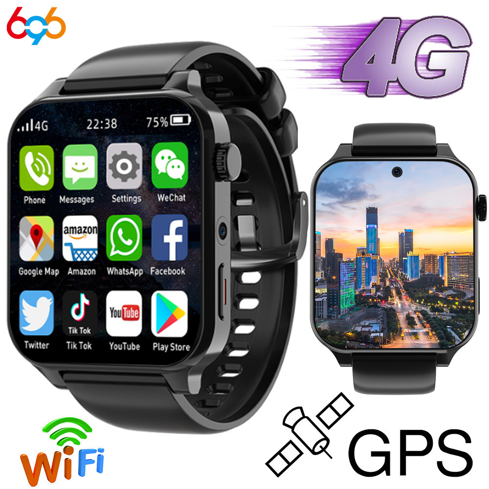 2024 New 1.99 Inch 4G Call RAM 4GB ROM 64GB Smart Watch Dual Camera ...