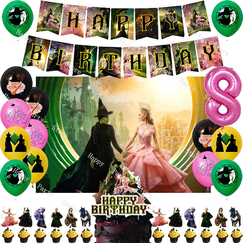 LY Wicked Birthday Party Decoration Wicked According Options Balloon ...