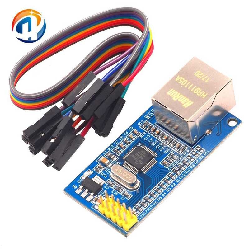 Network module W5500 full harare TCP/IP protocol stack Ethernet 51/M32 microcontroller | Shopee ...