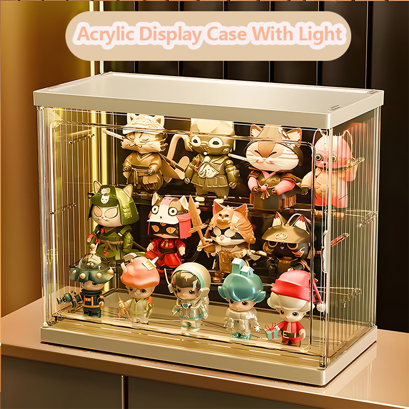 MODOFO Acrylic Display Case Popmart Storage Organizer Transparent Boxes ...