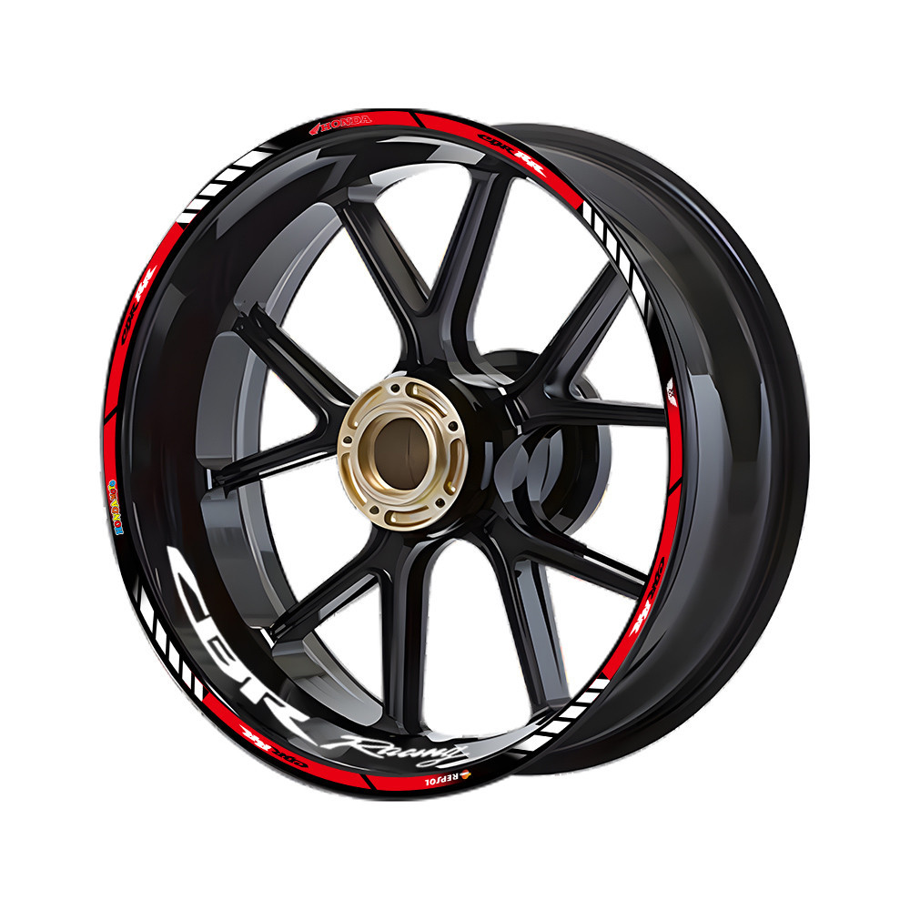 17 inch Motorcycle Wheel Sticker Reflective Wheel hub Rim Decals for ...