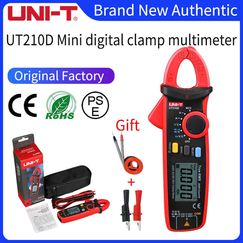 True RMS UNI-T UT210A/B/C/D/E mini-multimeter digital multimeter ...