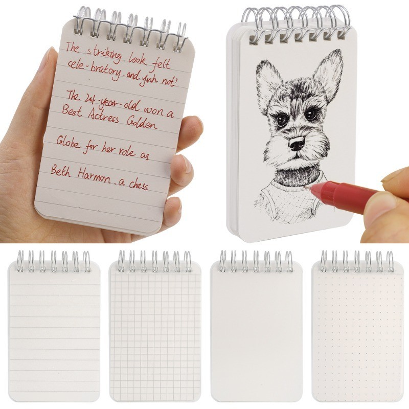 Tearable Journal Notepad Sketchbook - Dot Lines Grid Blank Paper - 80 ...