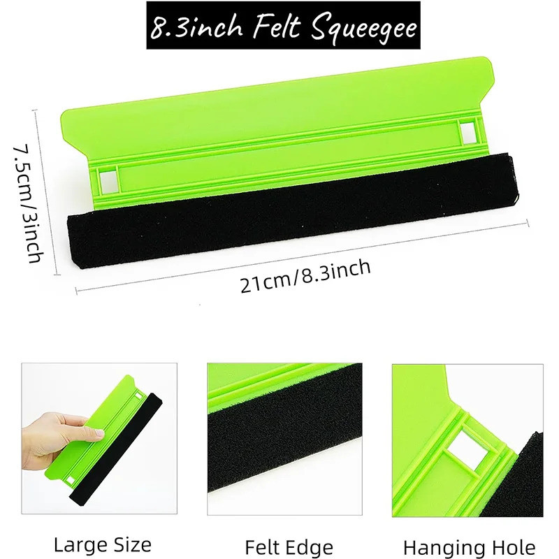Felt Squeegee 8.3inch Long Wrap Squeegee Window Tint Squeegee Scratch ...