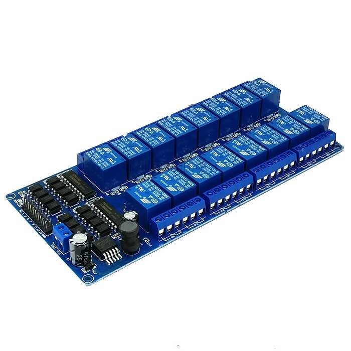16 ways relay module 5V 12V control board with optocoupler protection ...