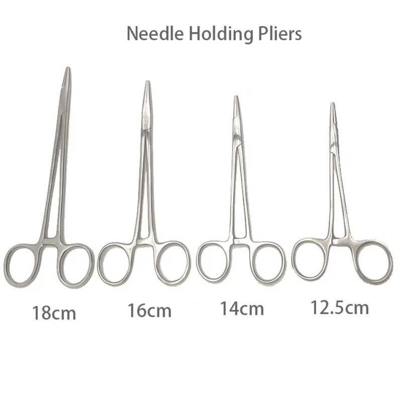 Surgical Stainless Steel Suture Needle Holding Forceps Suture Clamp 12. ...