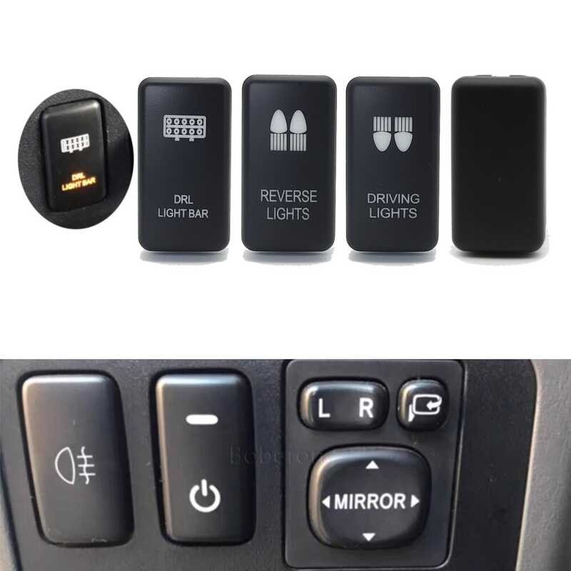 ぅバ Car Reserve Driving Bumper Lights DRL Light Bar Push Button Switch ...