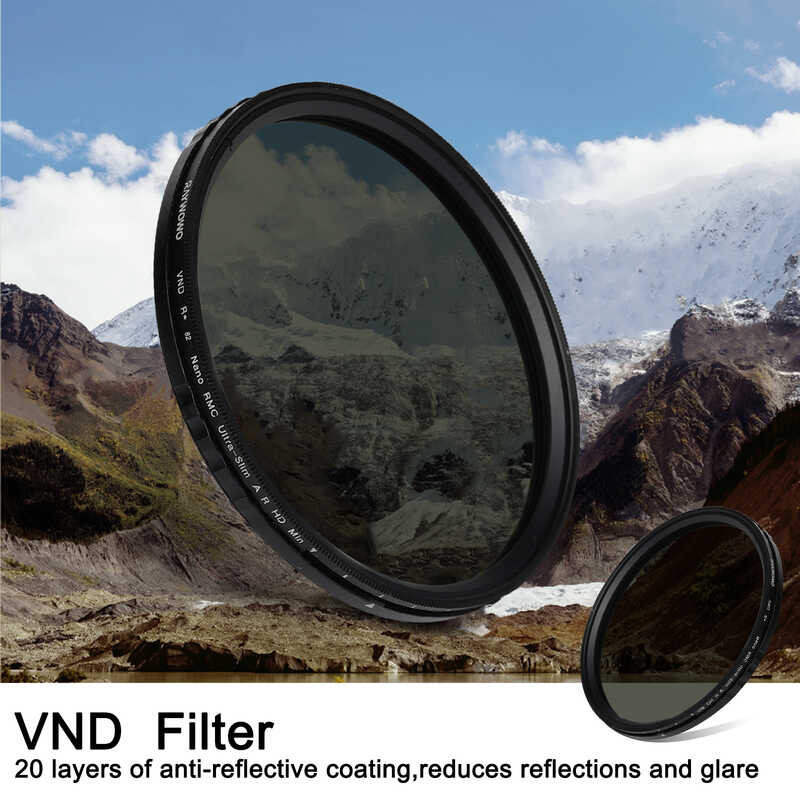 20 layer muti coating AGC glass Variable ND Filter HD Hydrophobic VND ...
