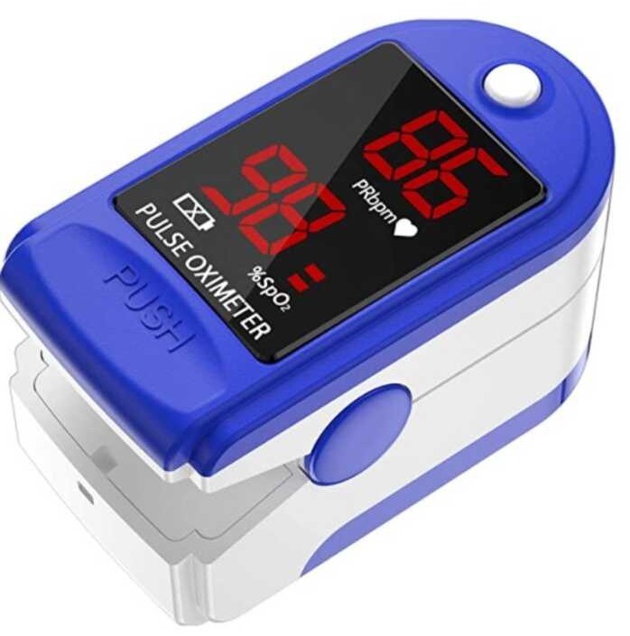 VKS Fingertip Pulse Oximeter, Sp02 Finger Blood Pulse Oxygen Monitor ...