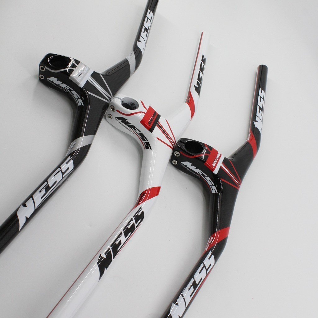 Newest NESS Mountain Bike 3K full carbon fibre bicycle handlebar and ...