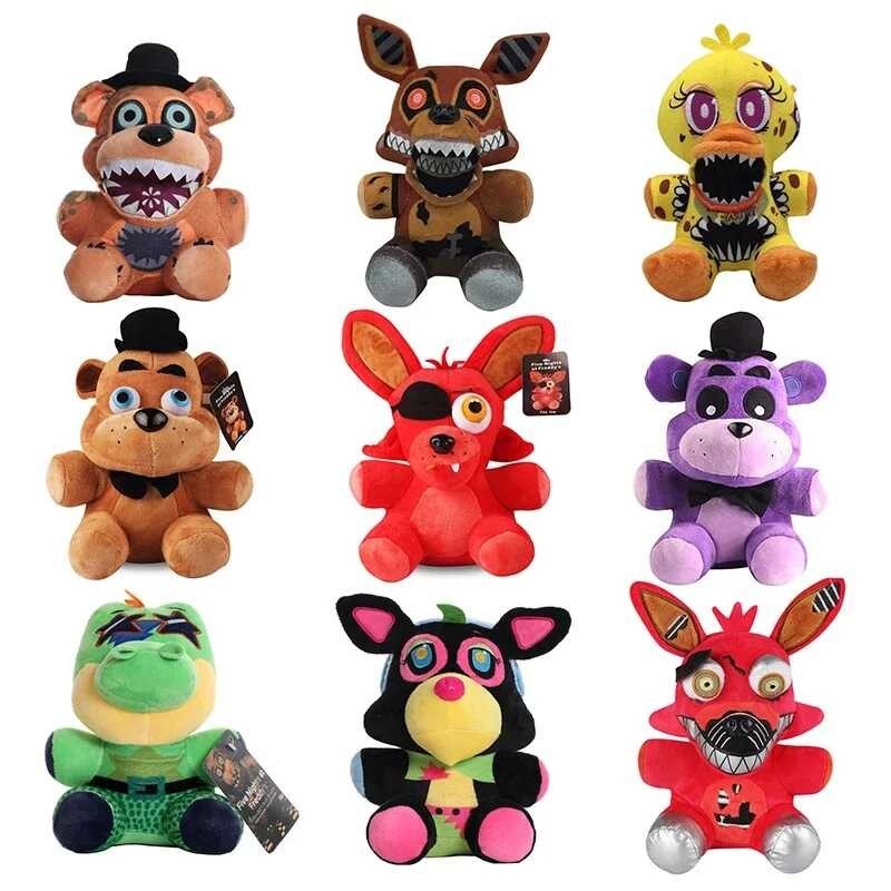 Game FNAF Toys Nightmare Bonnie Chica Stuffed Plush 18Cm Animal ...