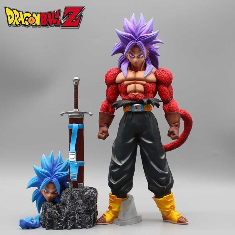 Dragon Ball Z Trunks Action Figure DBZ Ssj4 Figure Toys Super Saiyan 4 ...