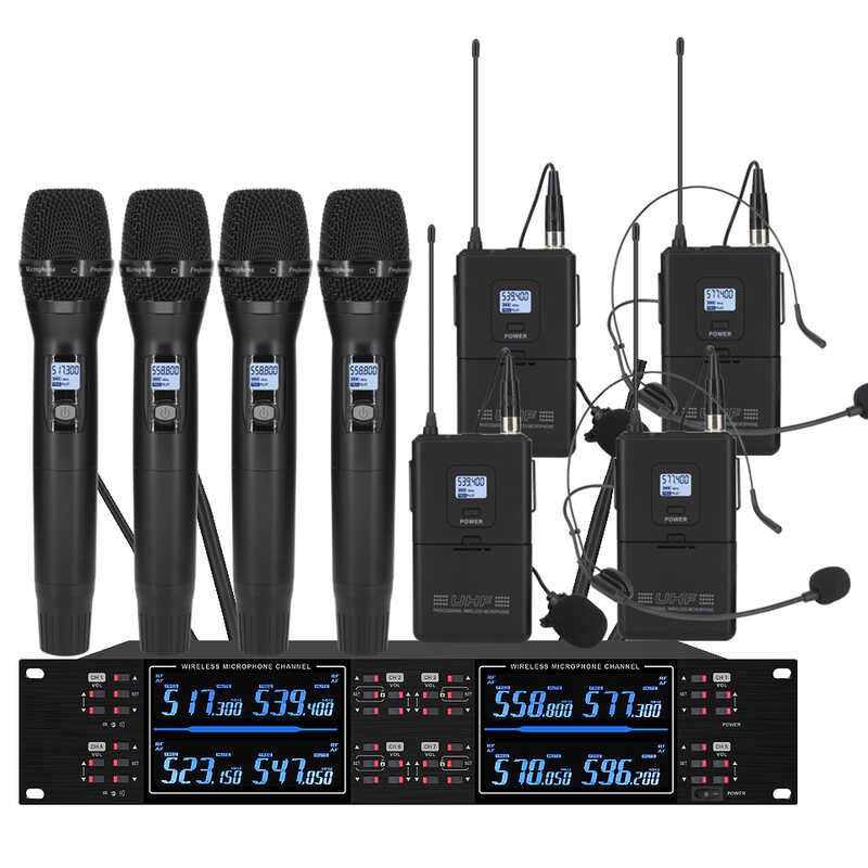 ERZHEN high-end wireless microphone, high-frequency, karaoke lavalier ...