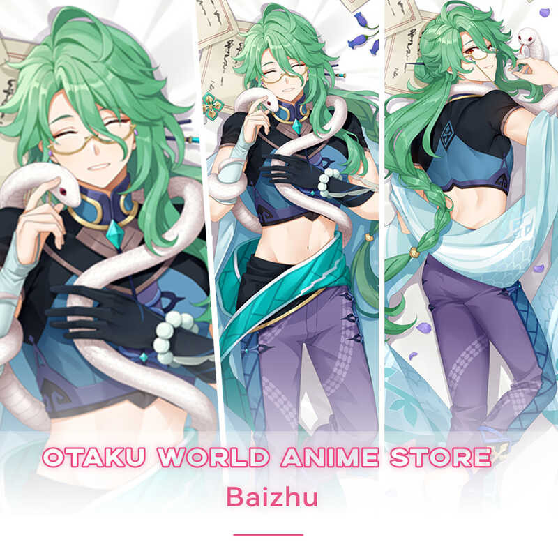 Genshin Impact Baizhu Dakimakura Anime Japanese Otaku Waifu Life Hing ...